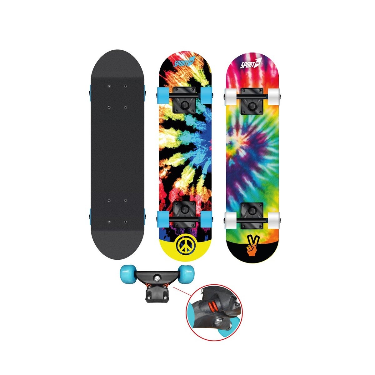 Tavola Skateboard Bambino 70 cm in Legno Ruote Max 50 kg Skate per ...