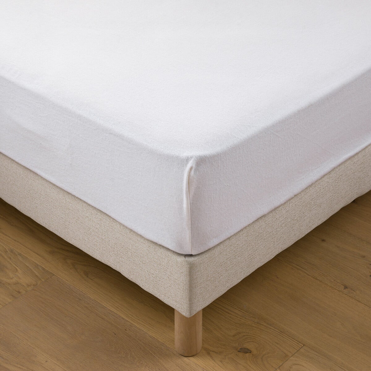 Protège-matelas molleton - Blanc - 140 x 190 cm | Leroy Merlin