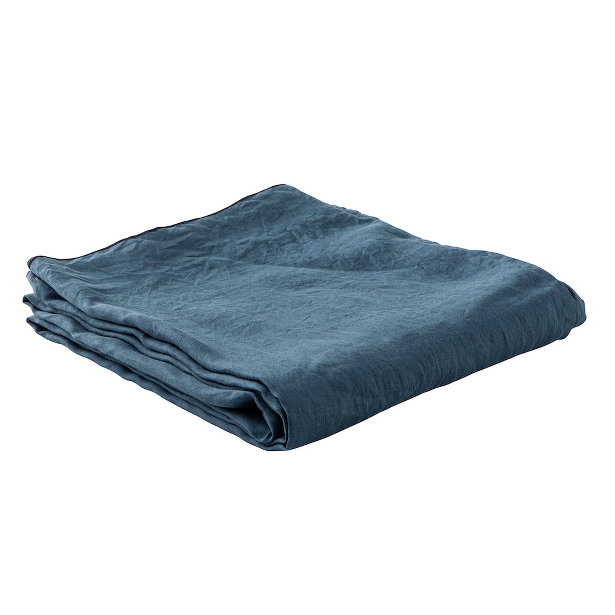 Drap plat 240x300 en Lin Lavé Émeraude - Linge de lit premium drap plat ...