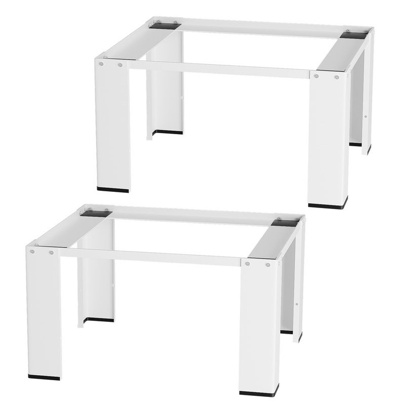 2 pièces Support pour machine à laver en Acier Socle pour machine à ...