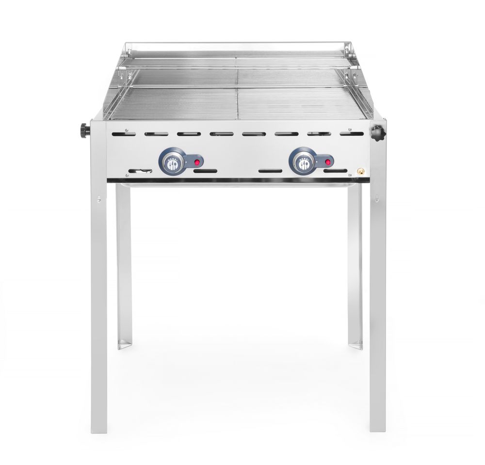 Barbecue Green Fire avec 2 brûleurs Profi Line 2 grilles en inox GN 1/1 ...