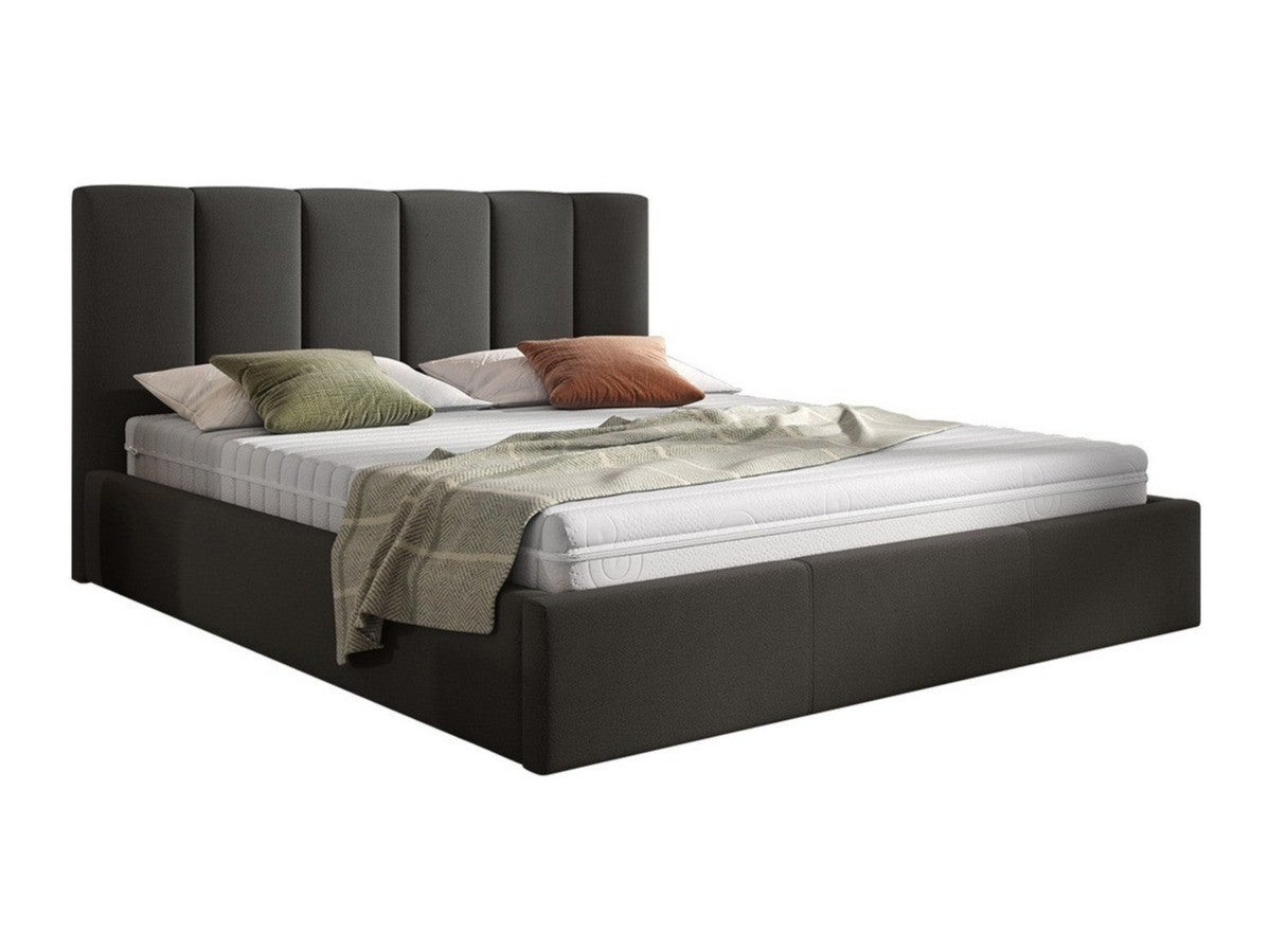 Cama ComfiDream 127, Doble, Gris, 140x200, Tapiz, Somiere, 150x213x106cm | Leroy Merlin