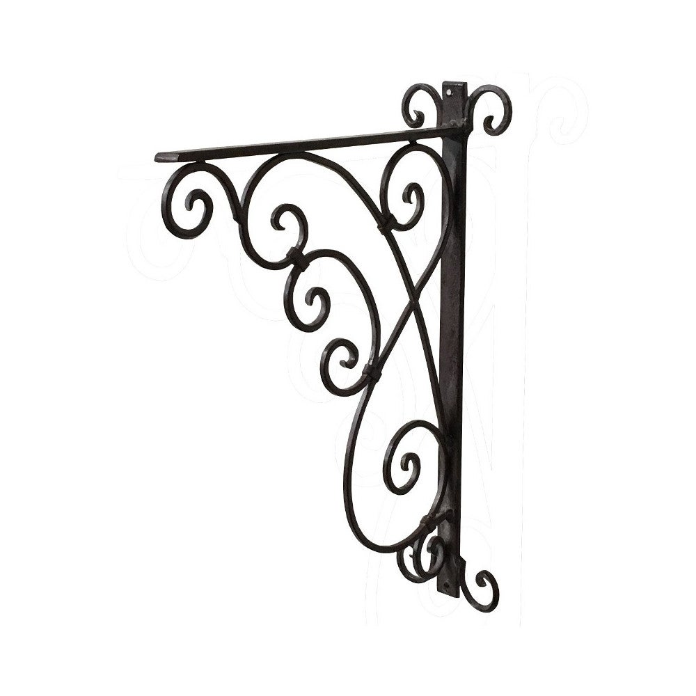 Potence en fer forgé couleur marron 25 x 36 cm | Leroy Merlin