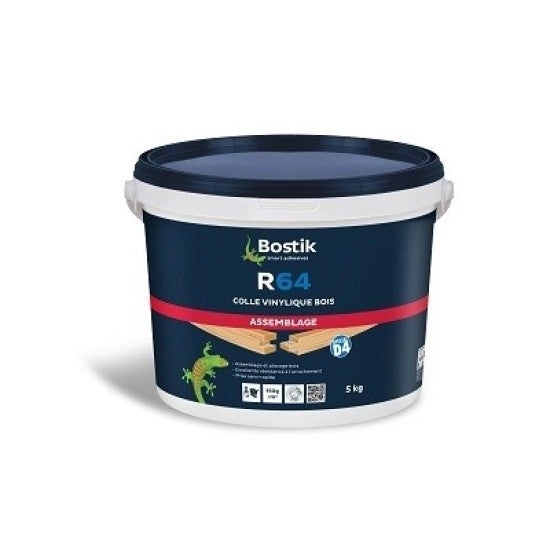 Bidon de colle R64 BOSTIK pour menuiseries extérieures - 5kg - 30604658 ...