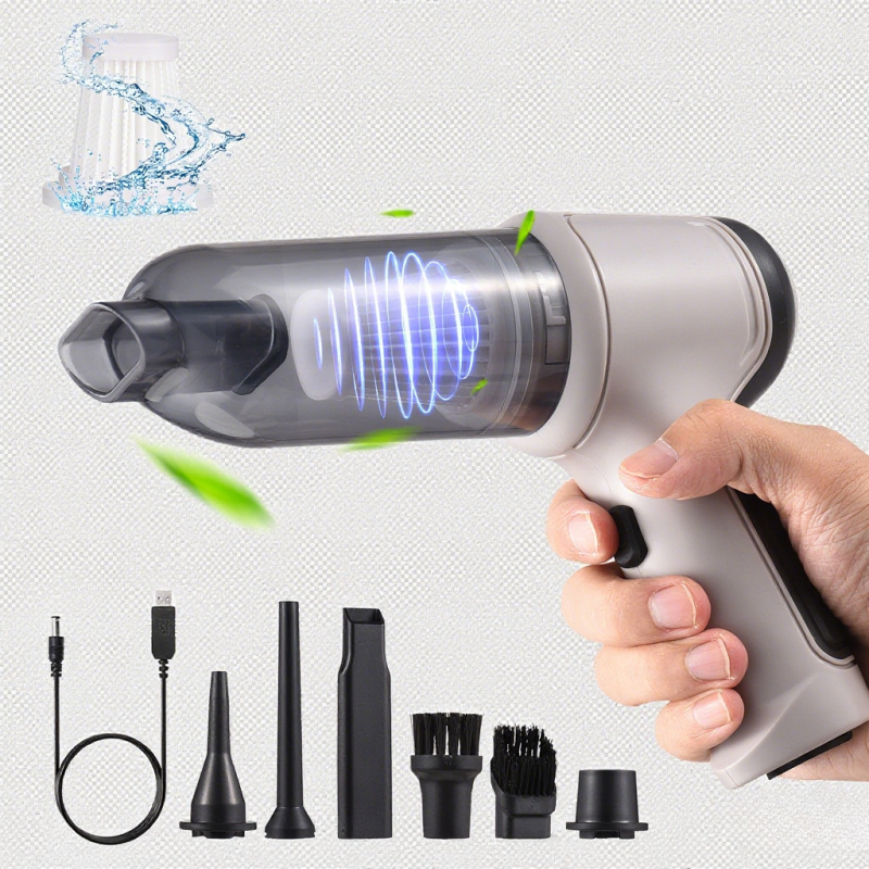 Aspirateur portable sans fil mini voiture, Brosse moteur 12000PA ...