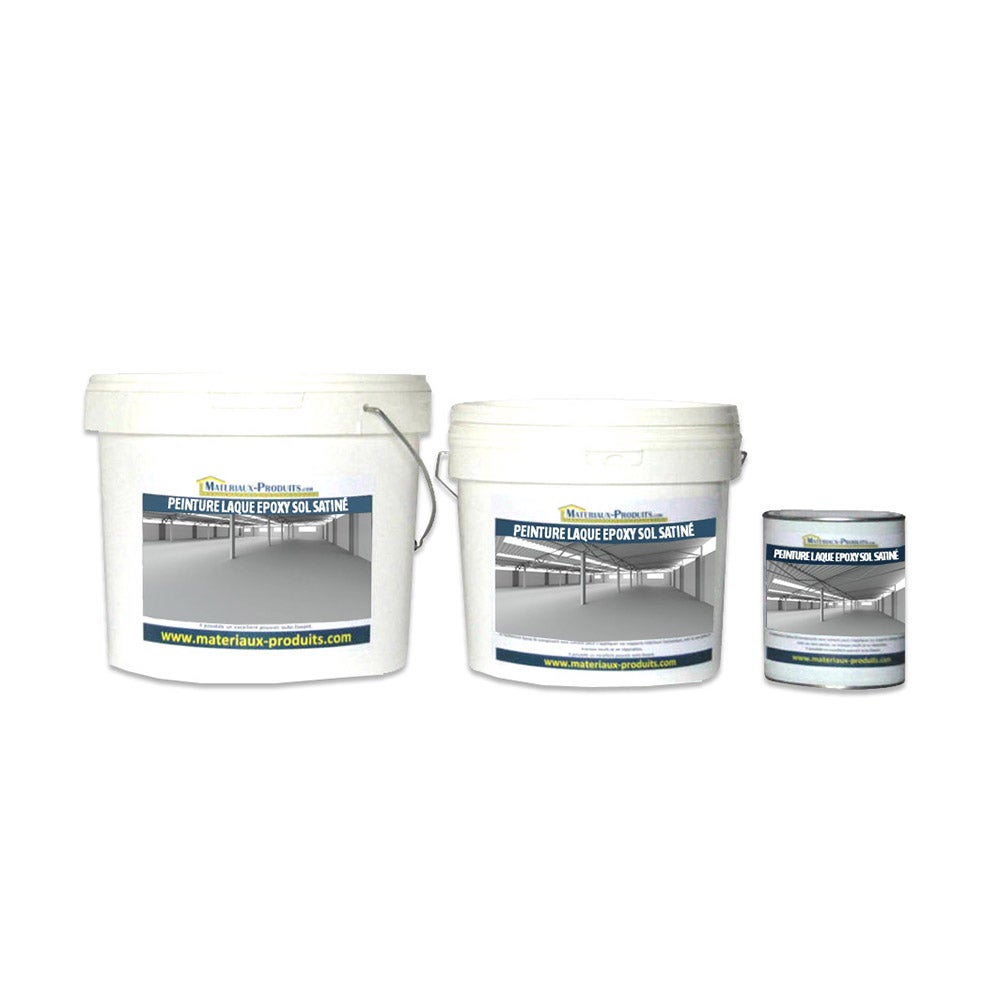 Peinture époxy sol et mur satinée Kit de 20 Kg (Pour Professionnel ...