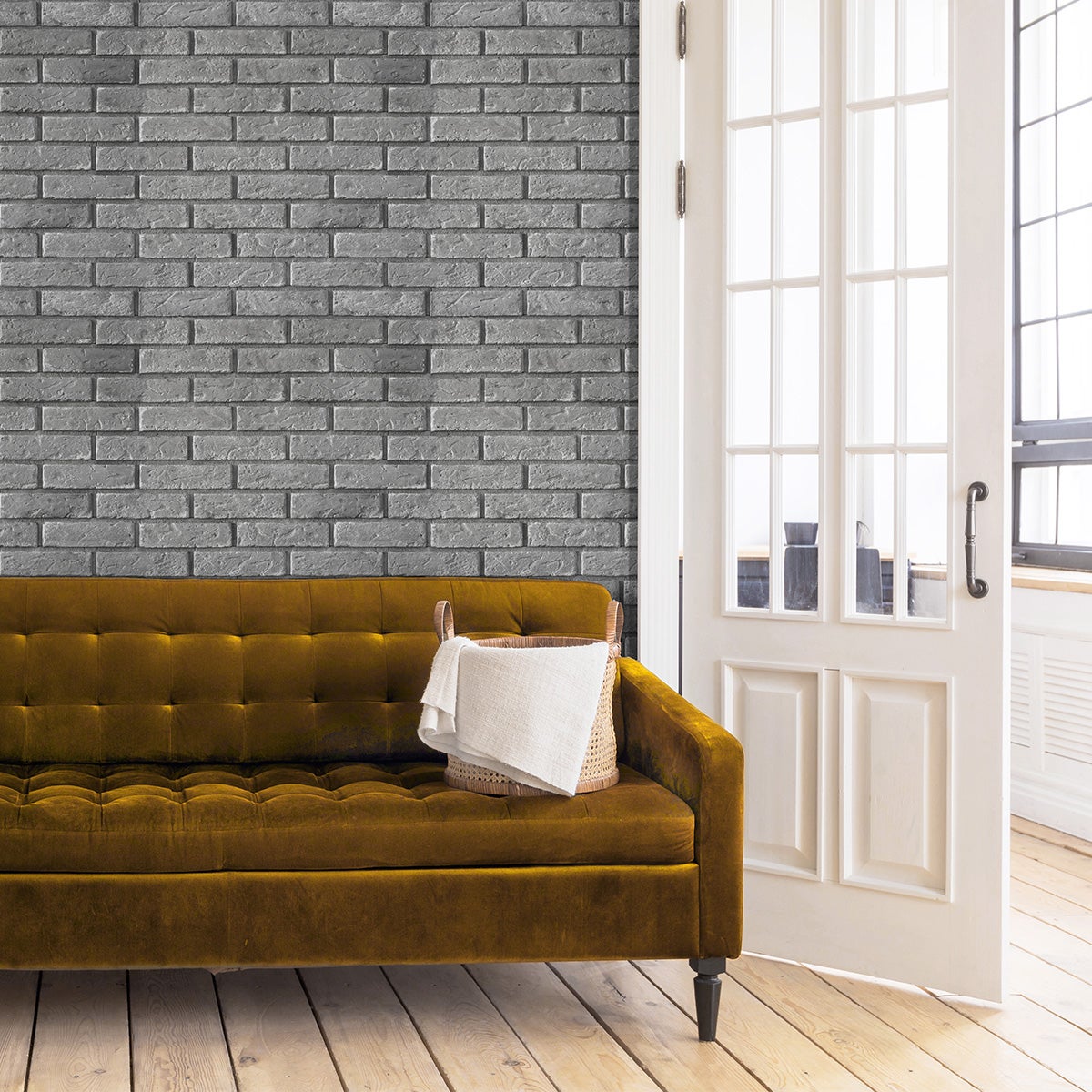 Rivestimento decorativo effetto mattone - EASY BRICK ARIA GREY - Modulo - 1m² - interno | Leroy ...