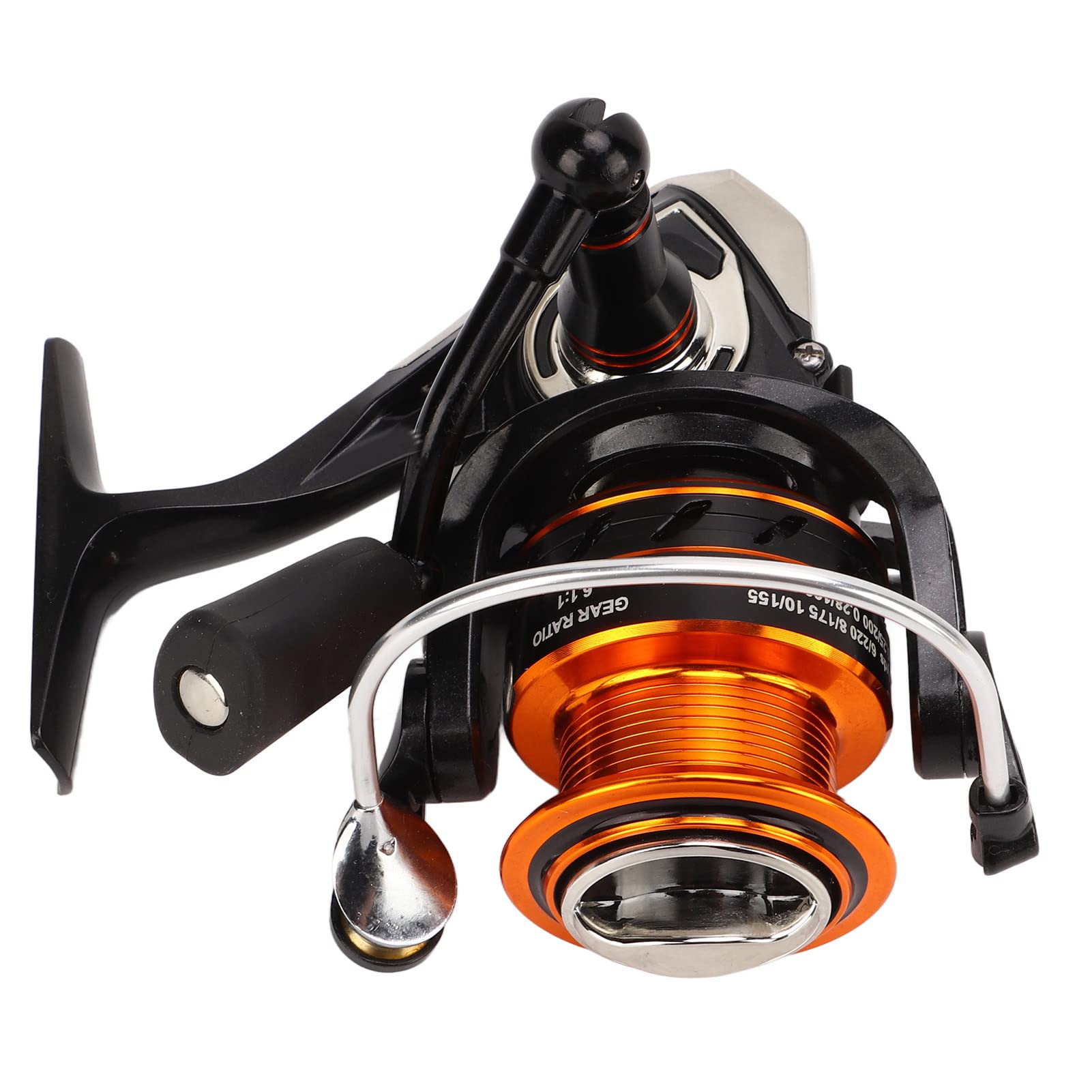 Moulinet de pêche pliable en alliage d'aluminium, avec bouton de soulagement de la pression ...