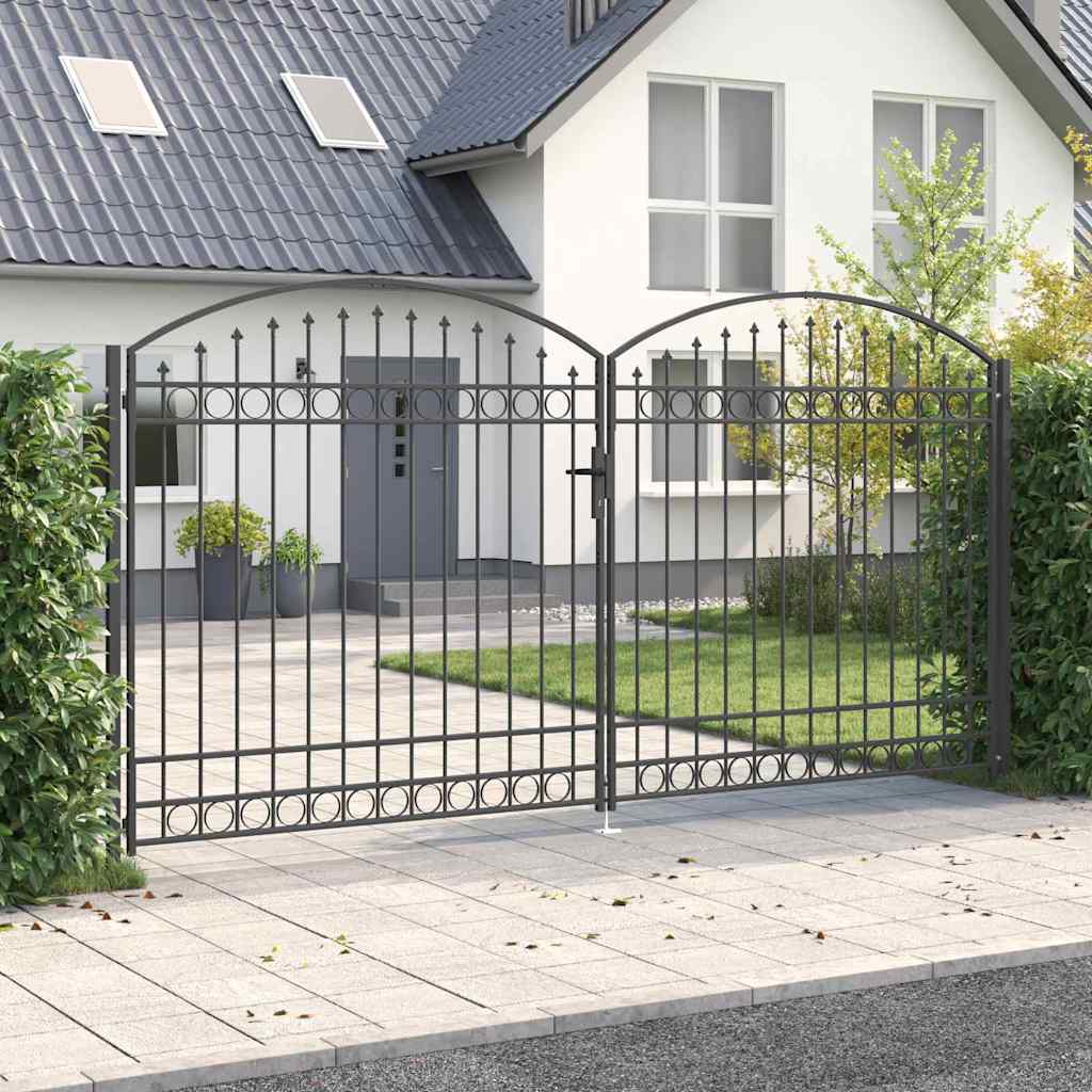 Cancello del recinto altro grigio 400 x 200 cm acciaio | Leroy Merlin
