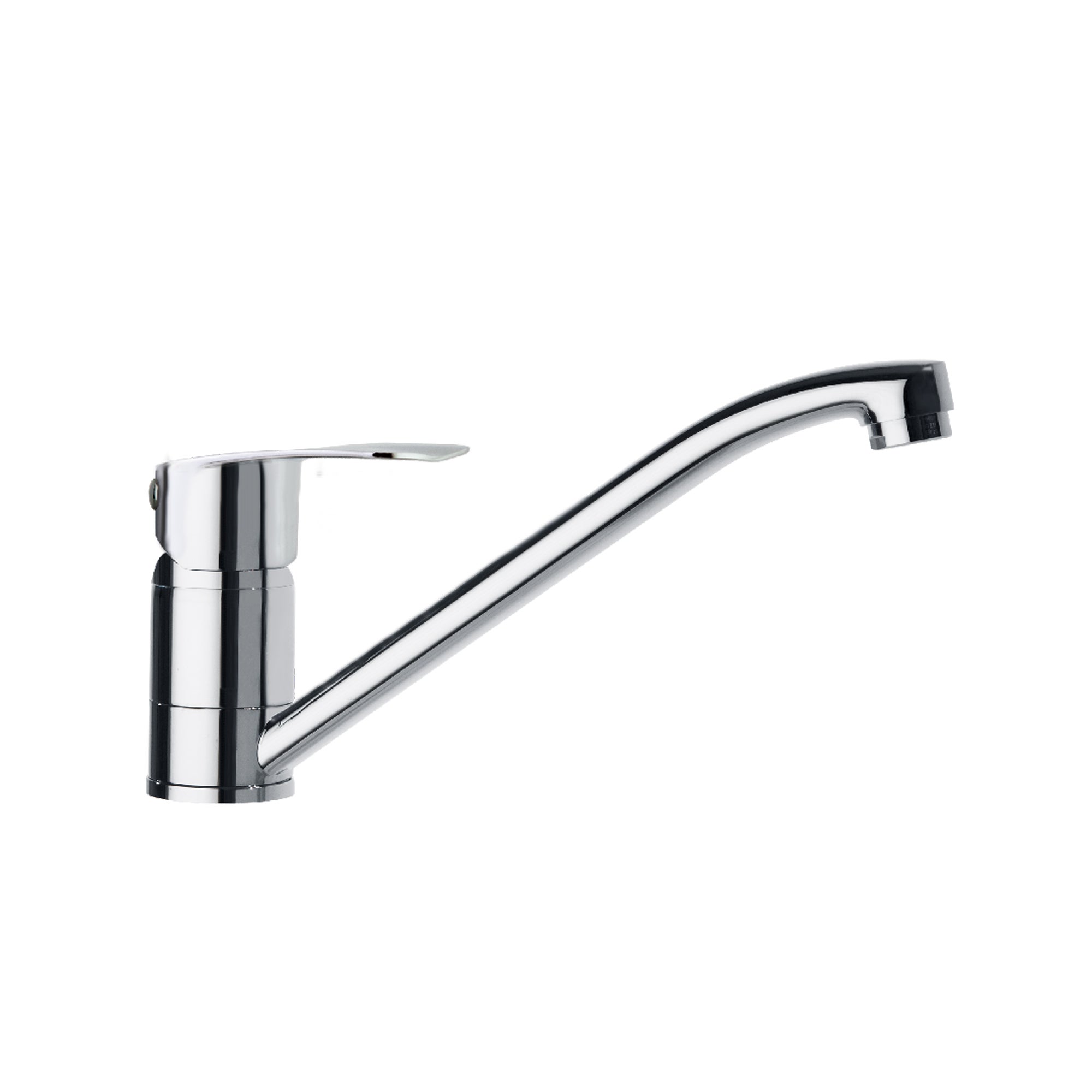 Mitigeur d'évier bec bas "New fly", hauteur 154mm. | Leroy Merlin