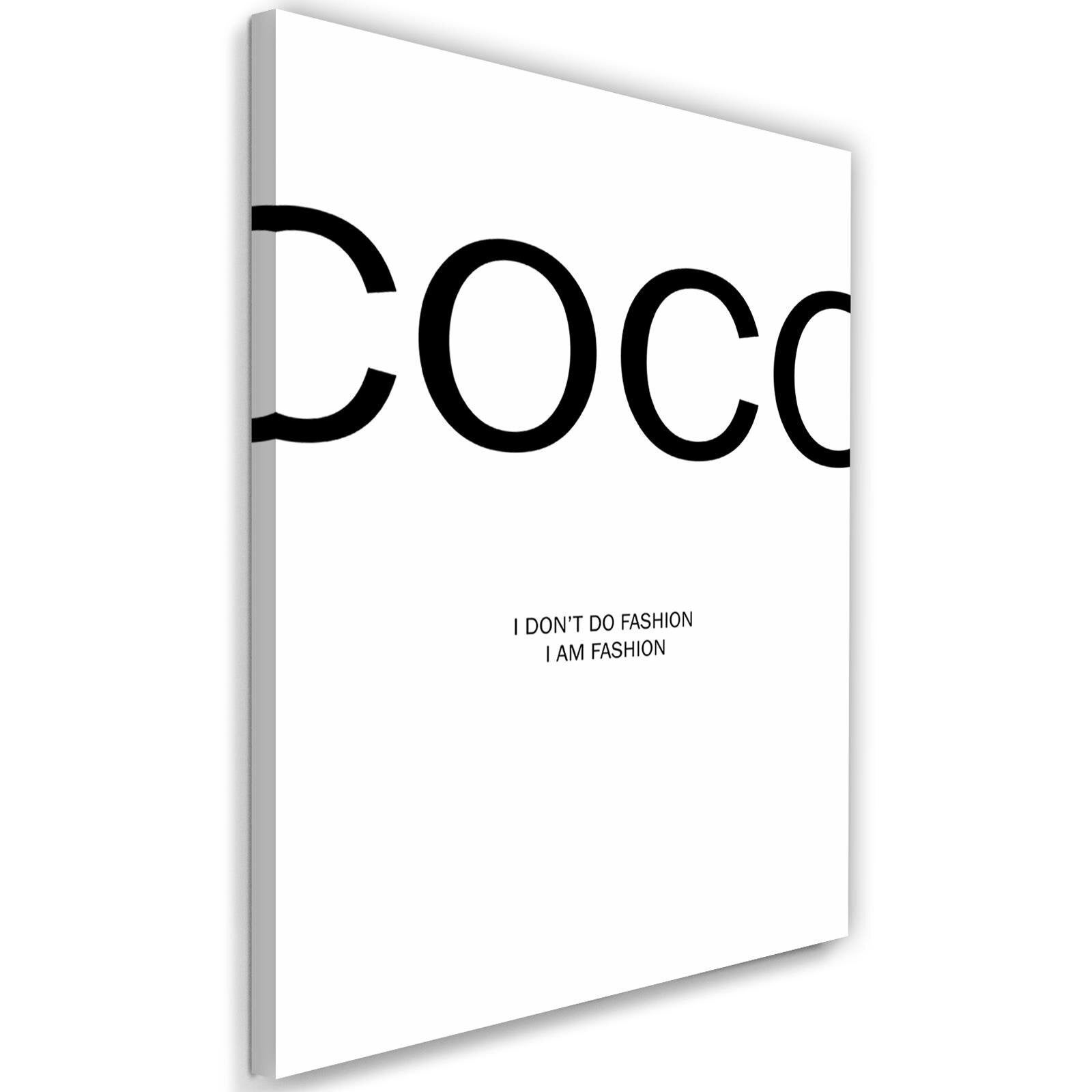 Tableau citation coco chanel - 80 x 120 cm | Leroy Merlin