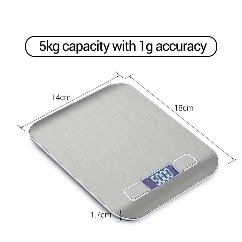Balance de cuisine，Mini balance de cuisine électronique portable 5 kg ...