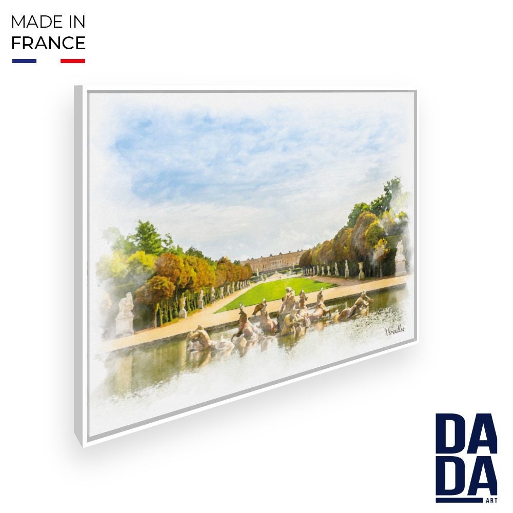 Tableau Jardin de Versailles / 45x60cm / Cadre Blanc / Fabriqué en ...