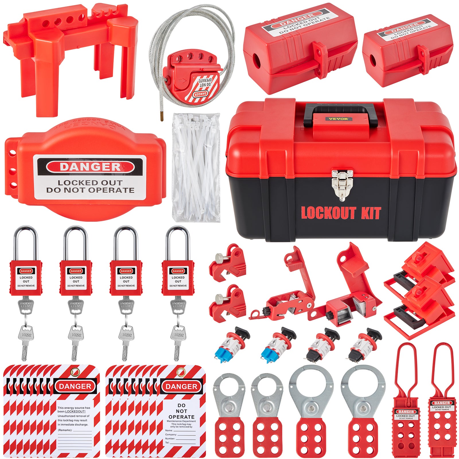 VEVOR Kit di Blocco di Sicurezza per Attrezzatura Elettrica Lucchetti ...