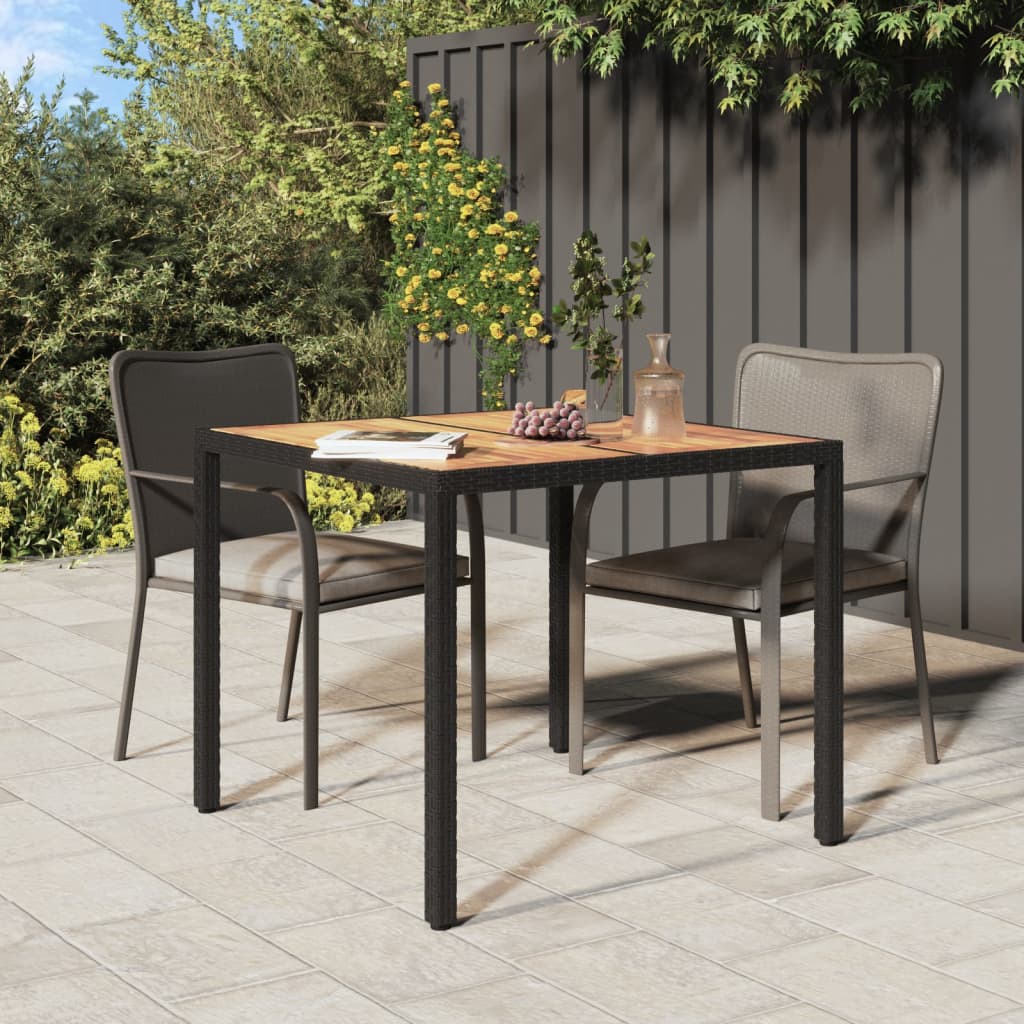 Table de jardin | Table de patio | Table d'extérieur 90x90x75cm Résine ...