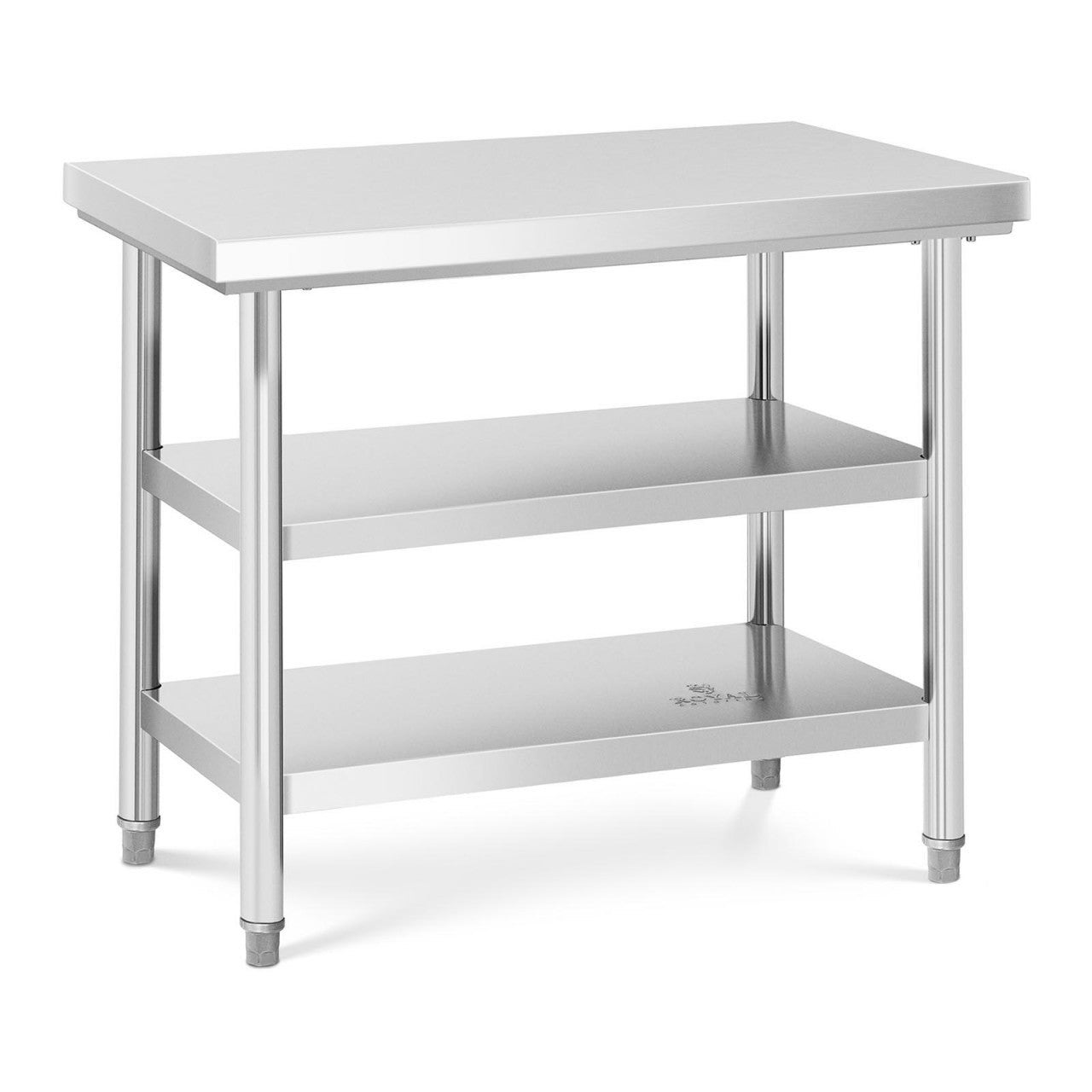 Table de travail inox 100 x 70 cm 600 kg 3 niveaux 14_0003676 | Leroy ...