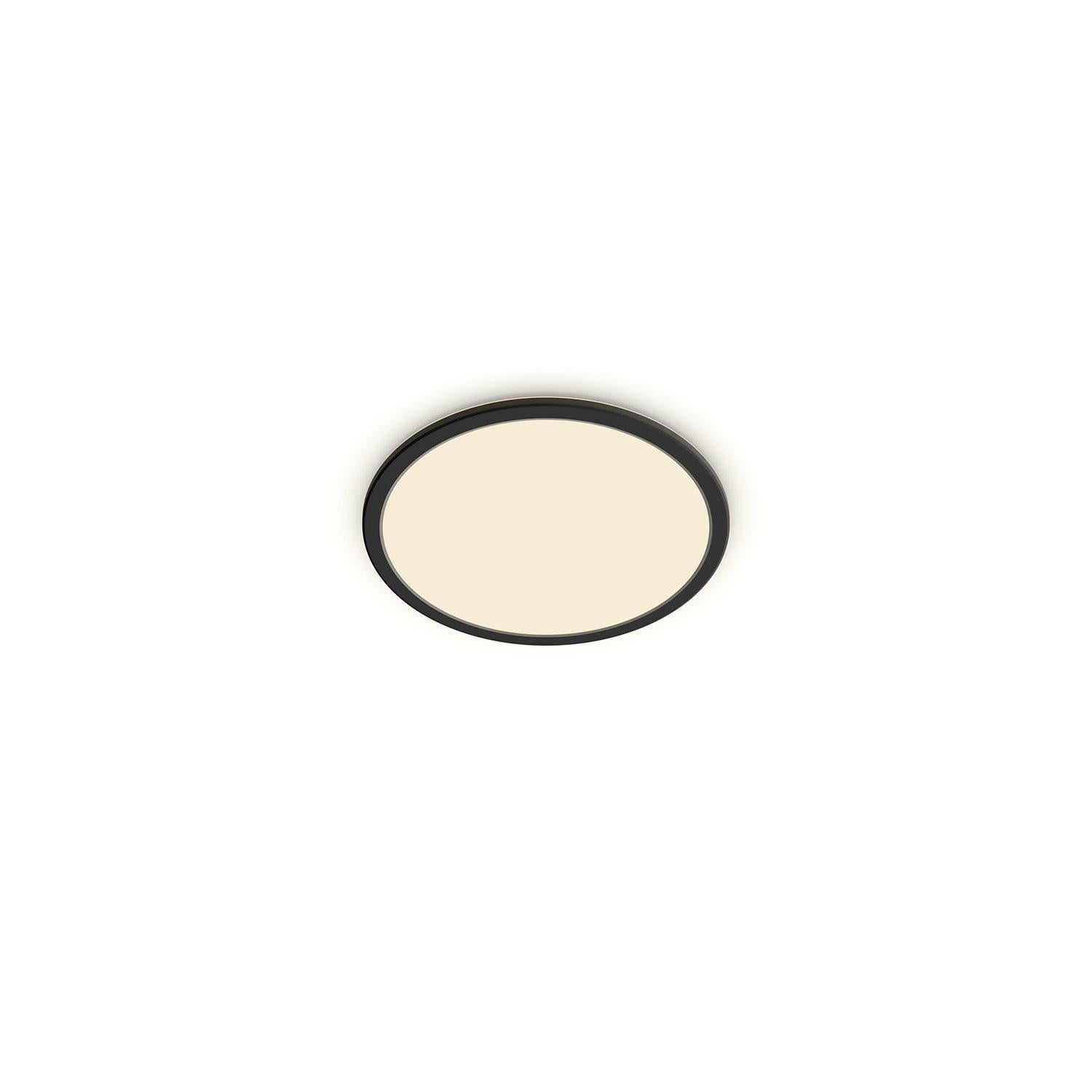 Plafón LED 15W CL550 SuperSlim IP44 Regulable 3 Niveles Negro, 2700K ...