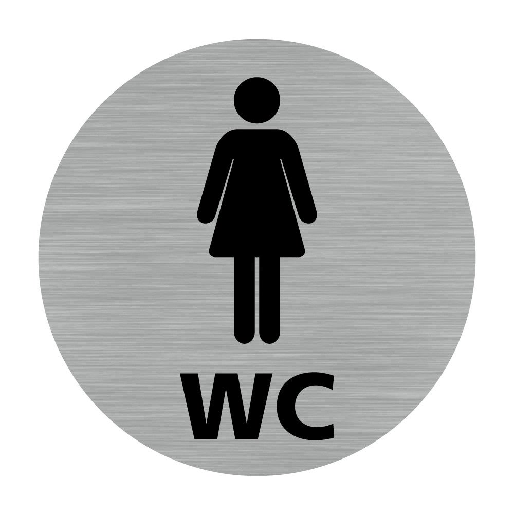 Pictogramme WC Femmes (Q0419) Diamètre 76 mm Matière Aluminium | Leroy ...