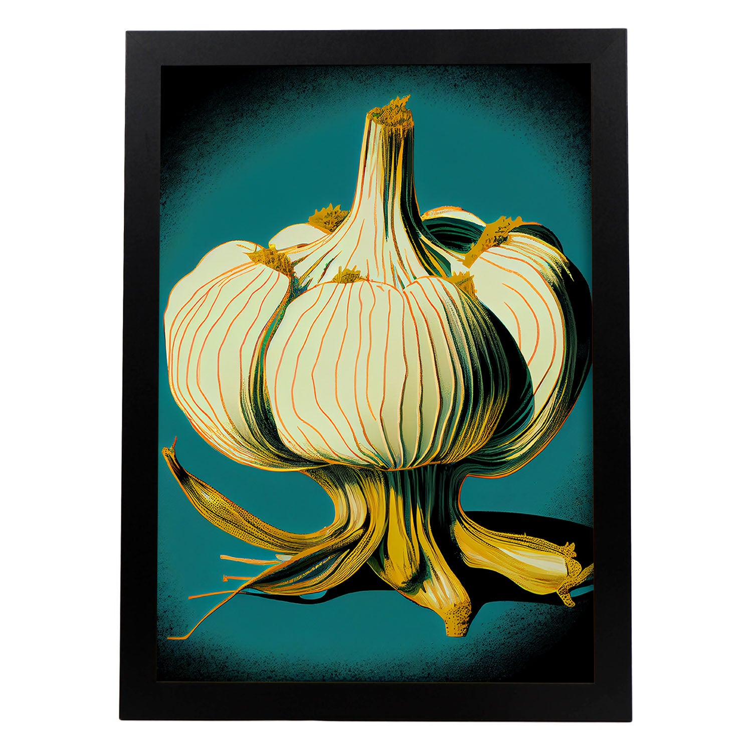 Ail Affiche Colorée De Légumes Et De Fruits Illustration Mur Pop ...