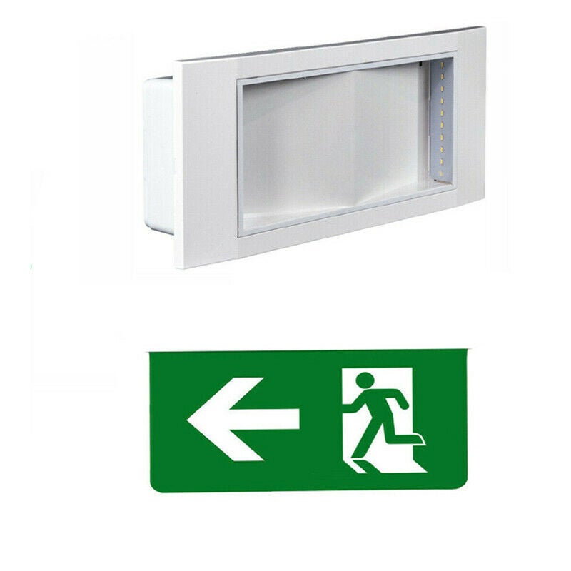 LAMPE DE SORTIE D'URGENCE INDICATIONS FLÈCHE GAUCHE LED DE SÉCURITÉ ...
