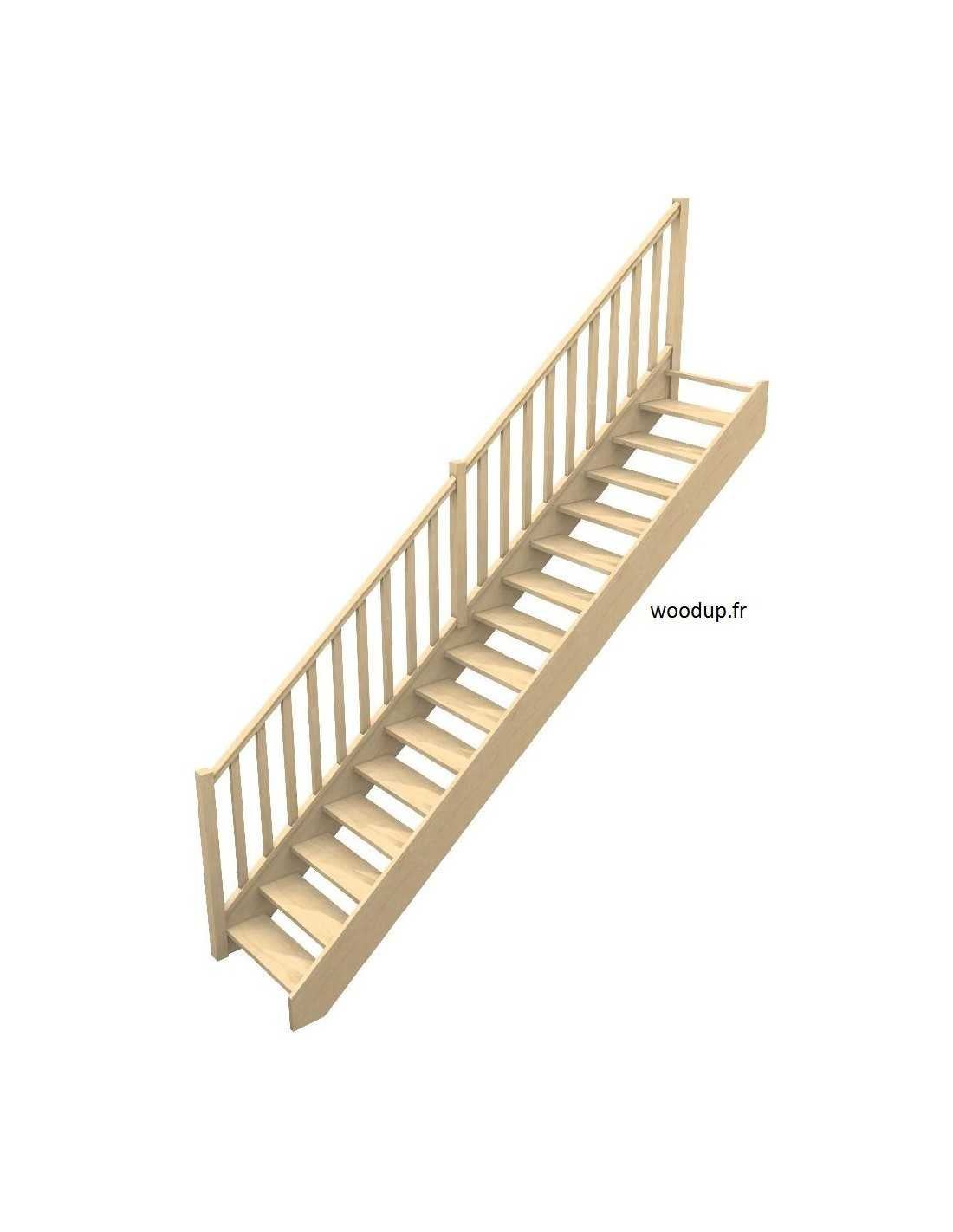 Escalier Droit Suchet- Sans Contremarche H Sol Sol 280 Cm | Bricoman