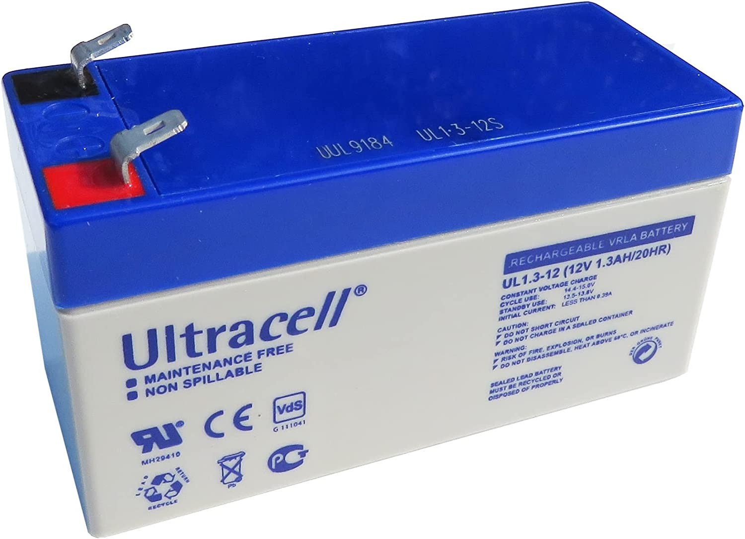 Batterie plomb - Ultracell UL 1.3-12 - 12V 1,3Ah, gamme UL | Leroy Merlin