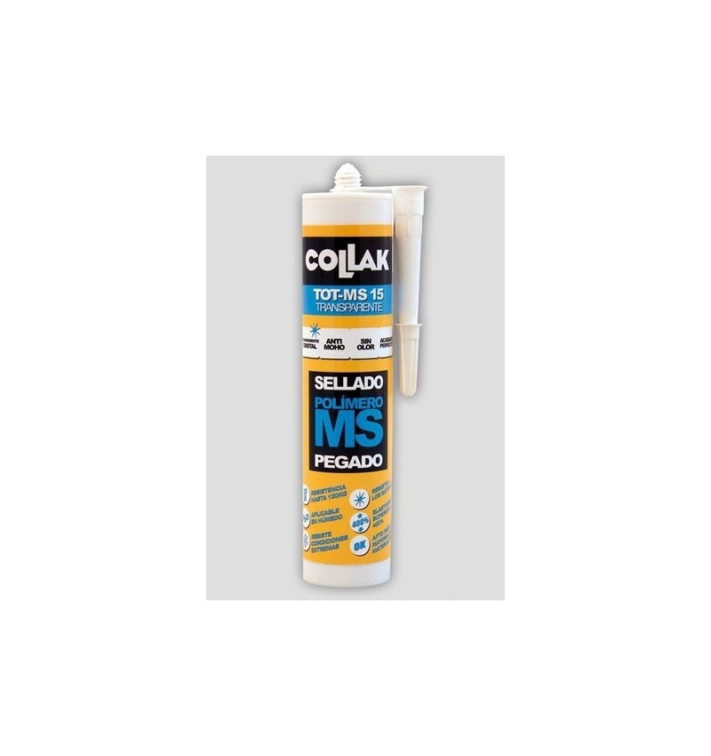 SELLADOR ADHESIVO POLÍMERO TOS-MS15 transparente 300ml - COLLAK | Leroy ...