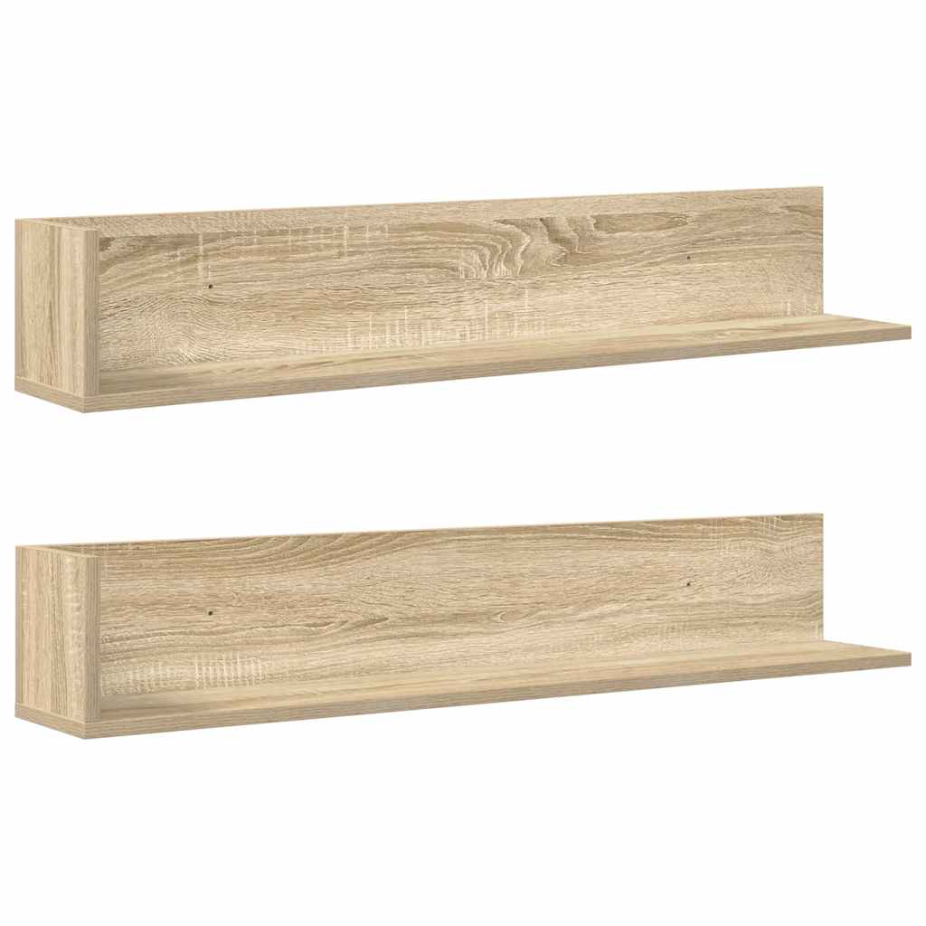 Pack 2 uds Estantes pared | Estante flotante | Repisa de pared madera ...
