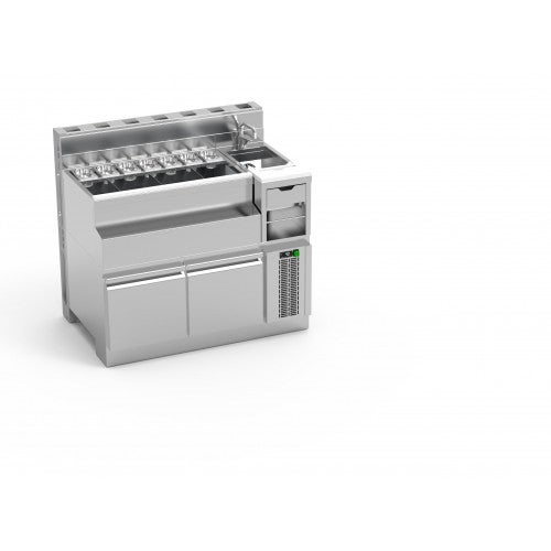 Bar Lynx Module Réfrigéré Mixologie avec Evier à Gauche P 770 mm ...