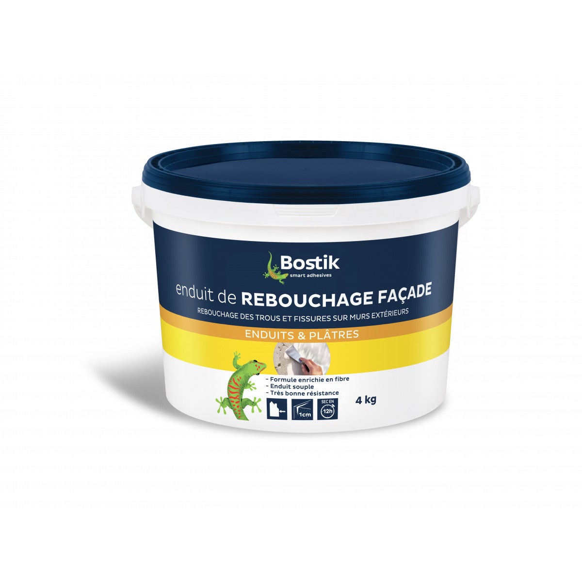 Enduit rebouchage façade pâte seau plastique 4 | Bricoman