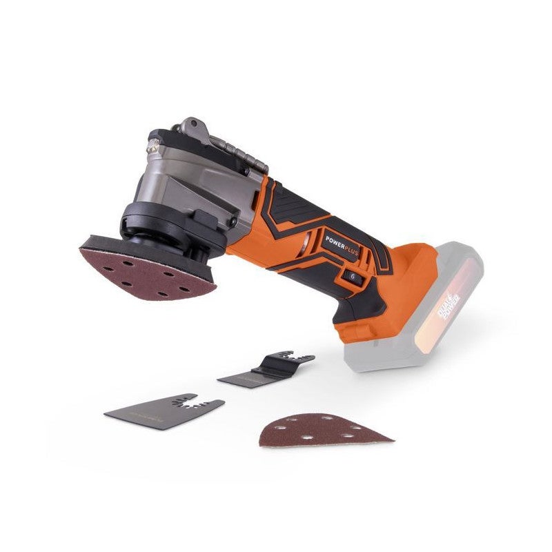 Outil multifonctions oscillant sans fil 20V + 5 Accessoires DUAL POWER ...