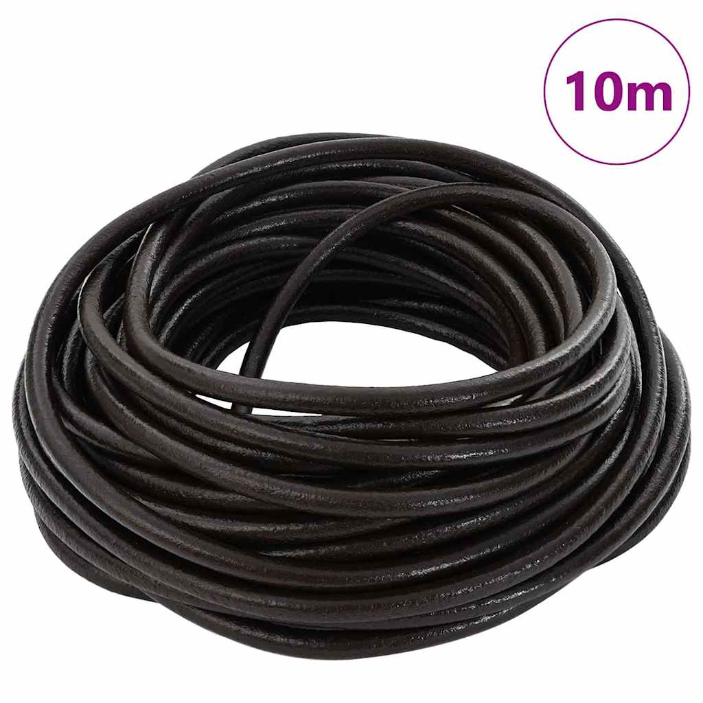 Corde en Cuir Marron foncé Ø5 mm x 10 m Cuir vidaXL | Leroy Merlin