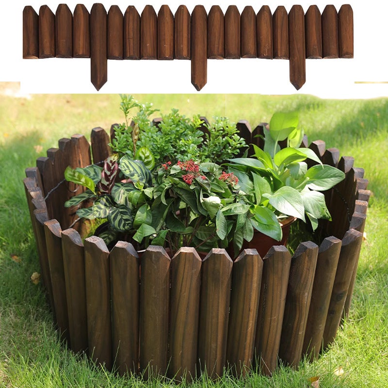 1 paquete, valla jardín 20 de altura, valla de jardín corta de madera, valla para árboles ...