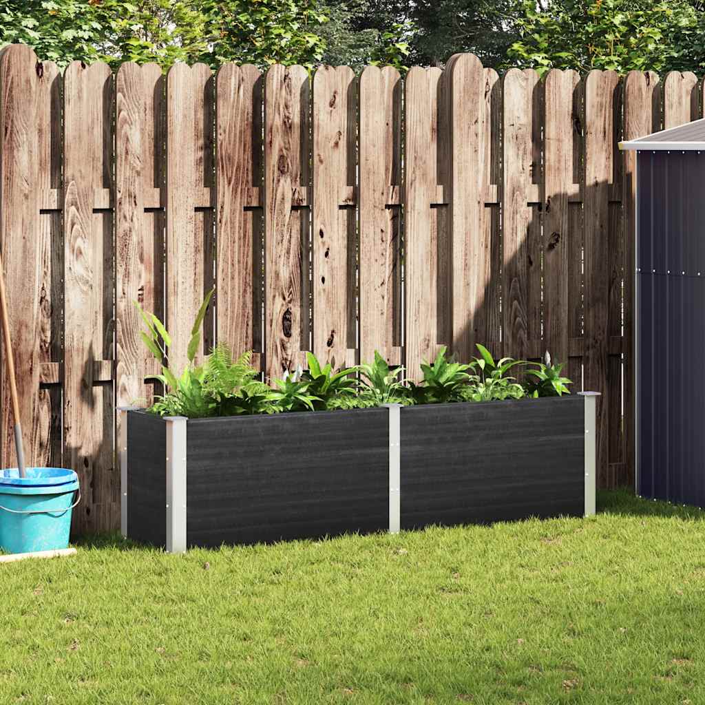 Bancal elevado 200x50x54 cm WPC Gris | Leroy Merlin