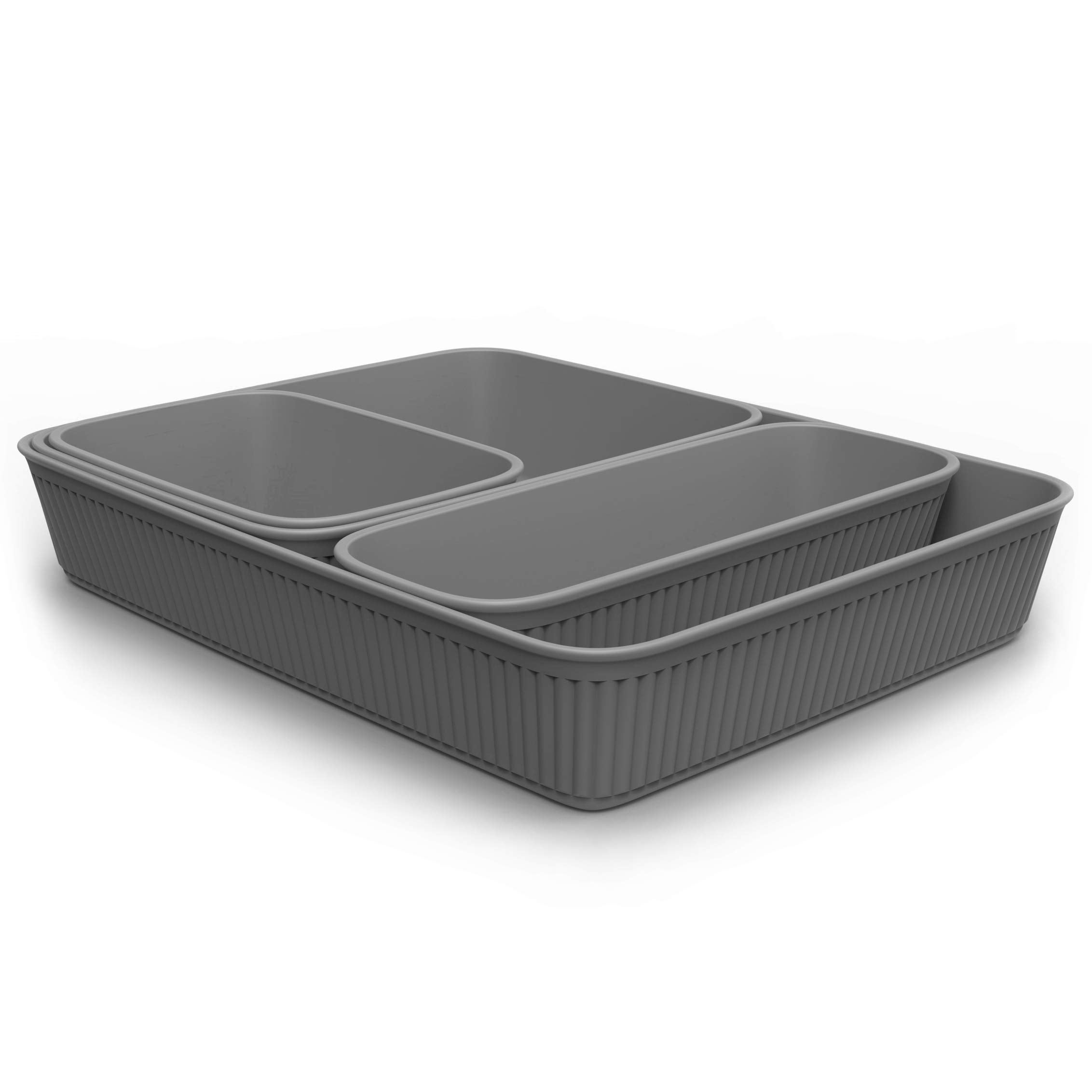 Organizador Orden Slim+A6+A5+A4 Pp Gr/Ant Baobab Tatay 4 Pz | Leroy Merlin