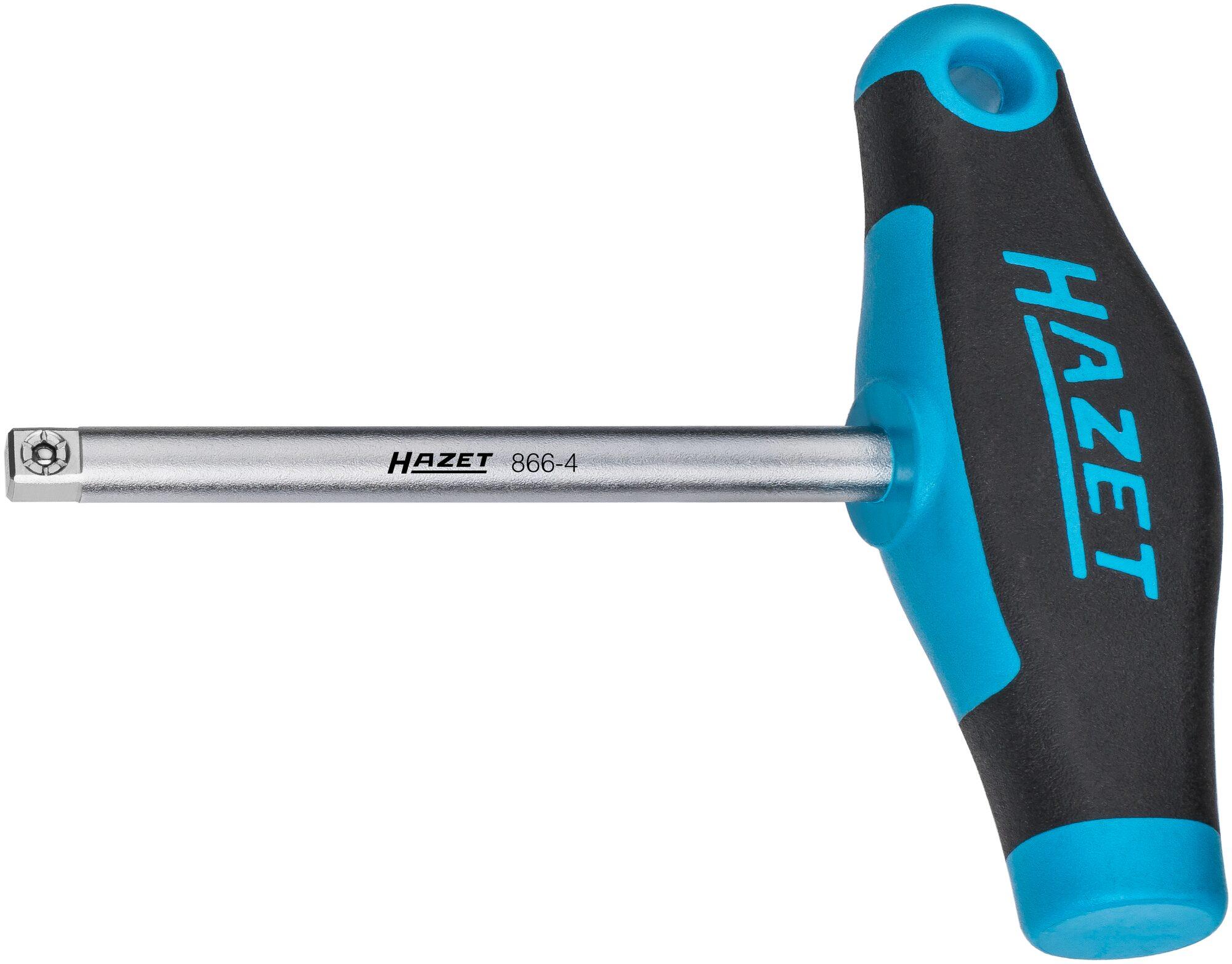 HAZET Porte-douille à manche en T 866-4 ∙ Carré massif 1/4 pouce (6,3 ...