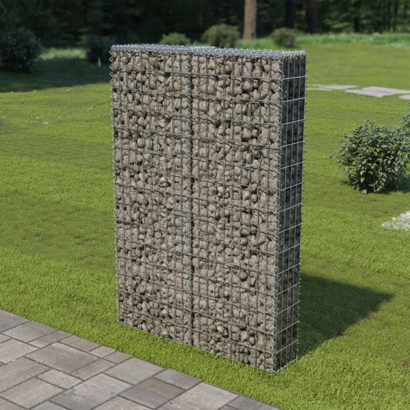 VidaXL Muro de gaviones con cubiertas acero galvanizado 100x20x150 cm ...