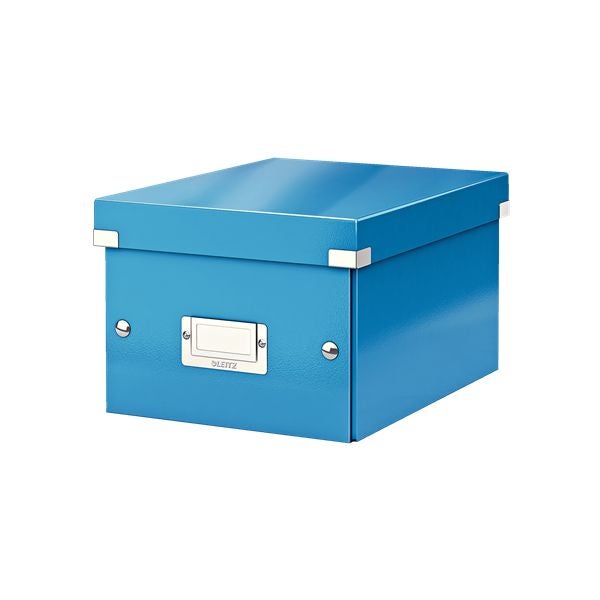 Petite Boîte de rangement en Carton A5+ avec couvercle - Bleu | Leroy ...