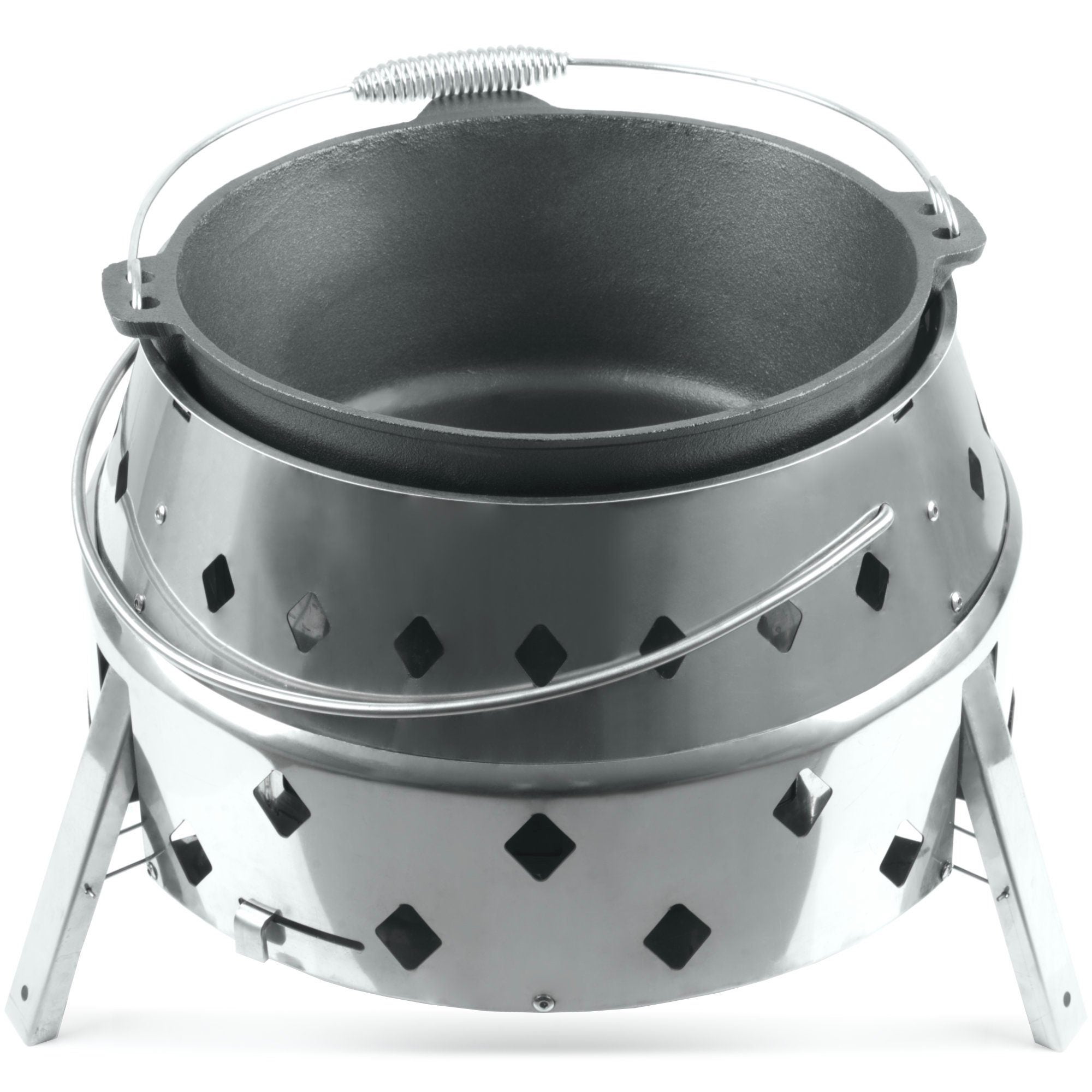 Foyer en Acier Inoxydable pour Dutch Oven – Station de Cuisson & Grill ...