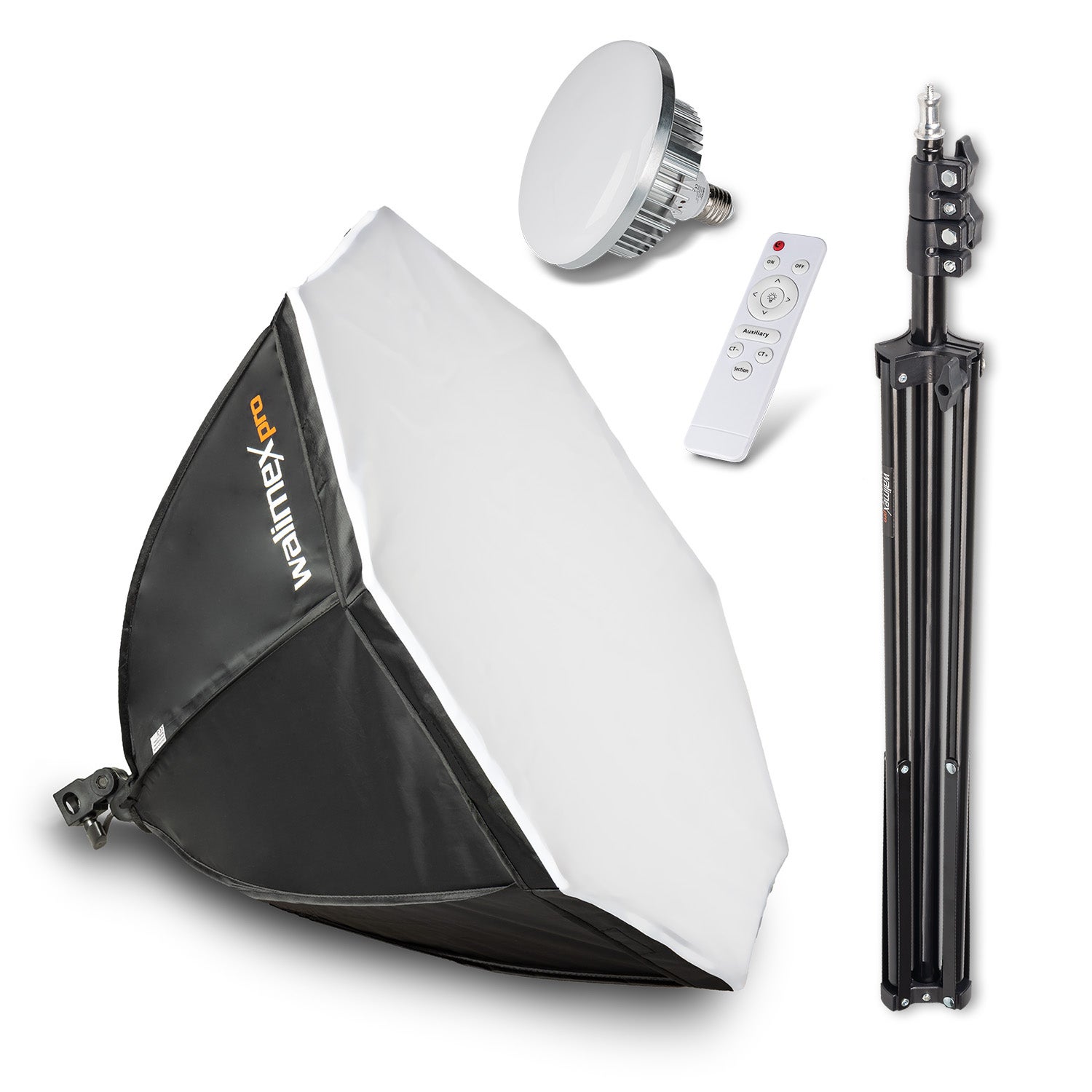 Softbox Octagon Ø65cm LED Bi-Color 60W – Avec trépied, diffuseur, sac ...