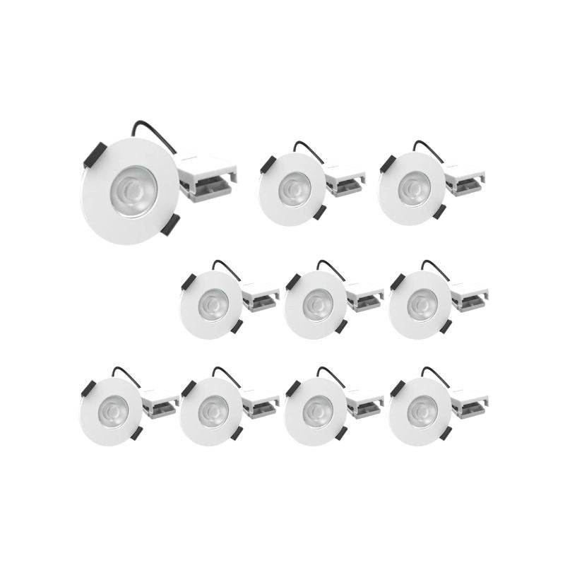 Lot De 10 Spots Led Encastrables Rt2020 D67 5w 8w Ip65 Cct Recouvrables