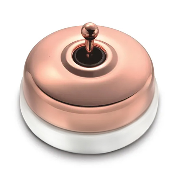 Interrupteur porcelaine fontini Dimbler, 2700W, installation apparent ...