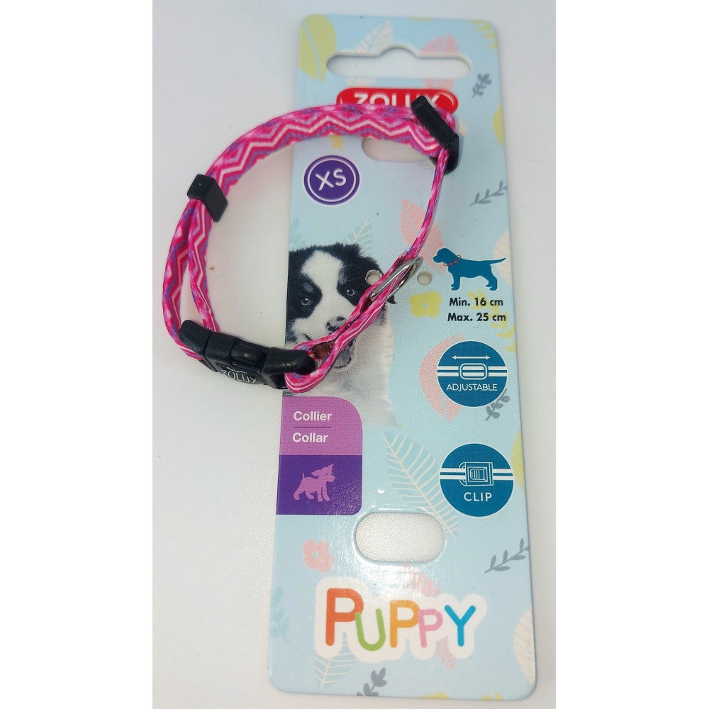 Zolux -Collier PUPPY PIXIE 8 mm 16 à 25 cm couleur rose pour chiots ...