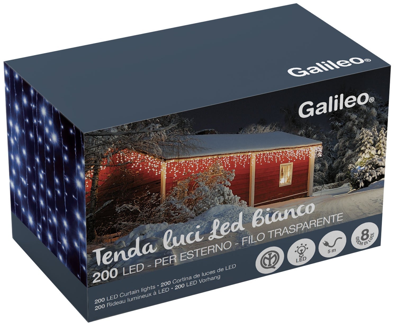 Rideau lumineux à leds pour l'extérieur et l'intérieur - Taille et ...