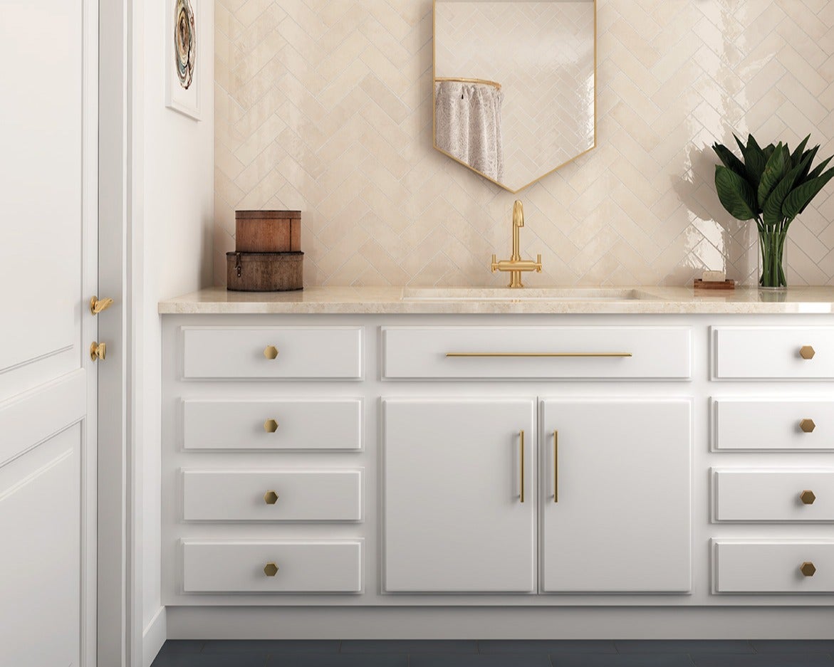 Faïence - LA RIVIERA - WHEAT - 6,5X20 | Leroy Merlin