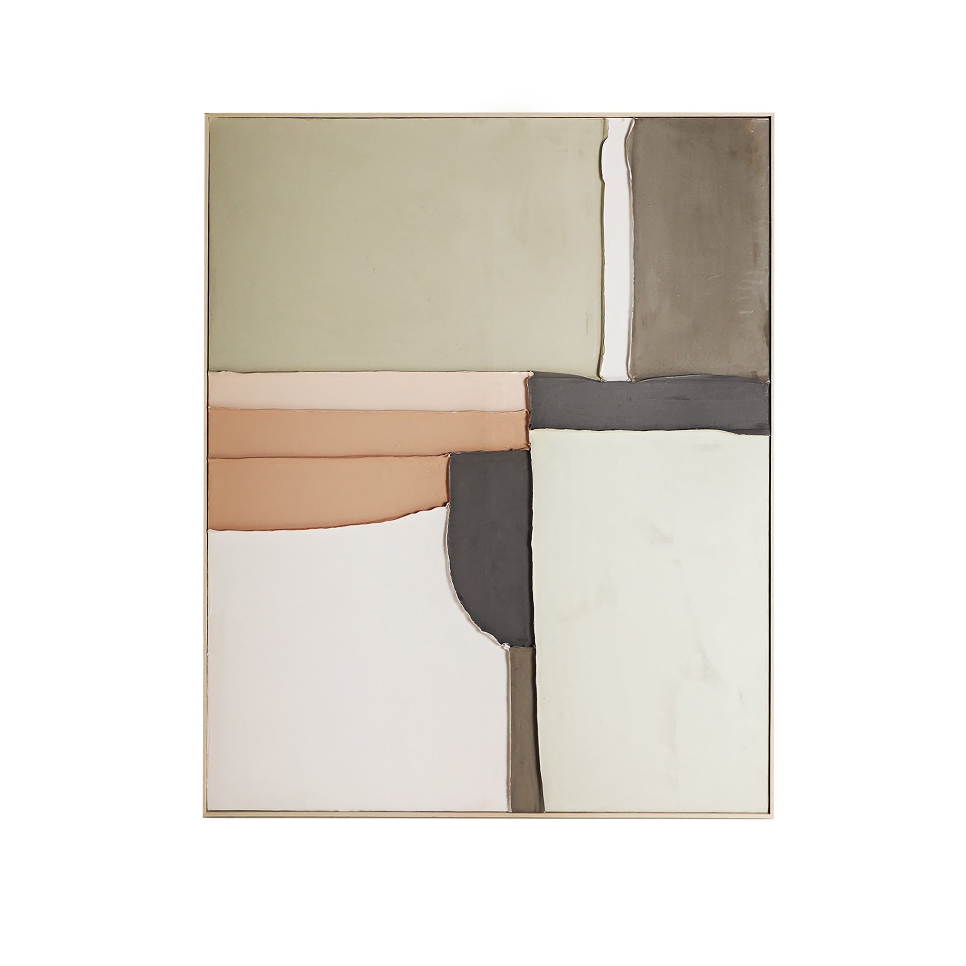 Tableau en toile beige en 120x5x150 cm | Leroy Merlin