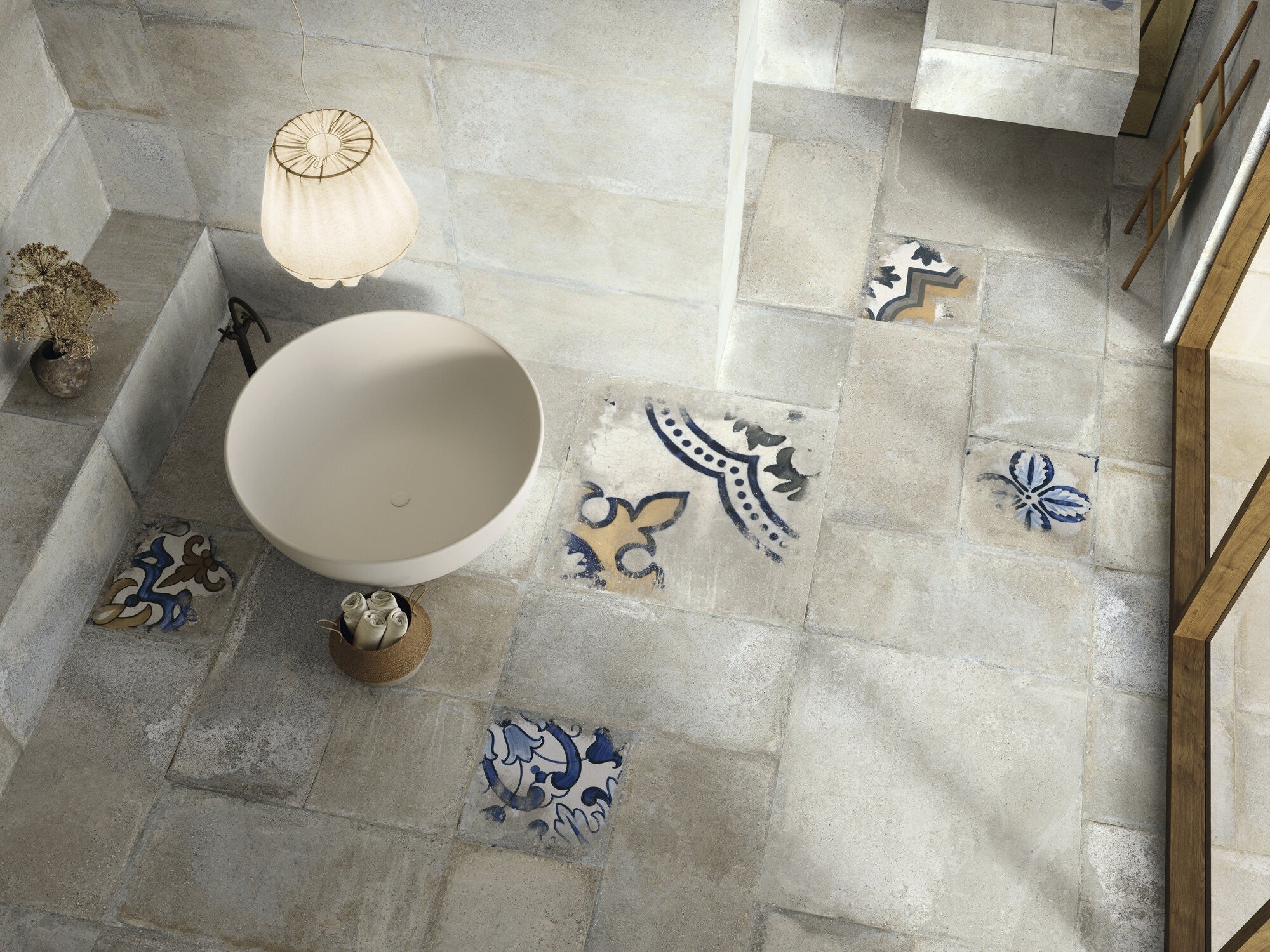 Carrelage Effet Carreaux de Ciment 120x120 Antico Casale | Leroy Merlin