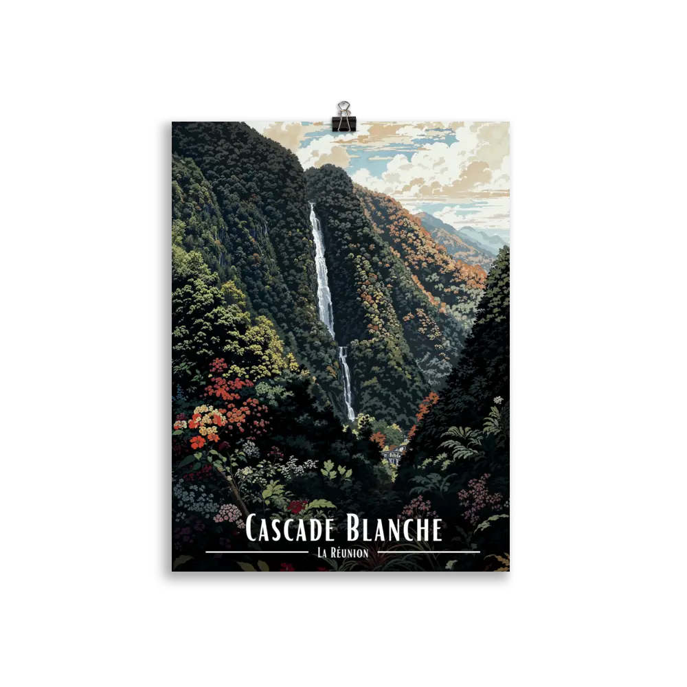 Affiche de La Réunion 'Cascade Blanche' | Leroy Merlin
