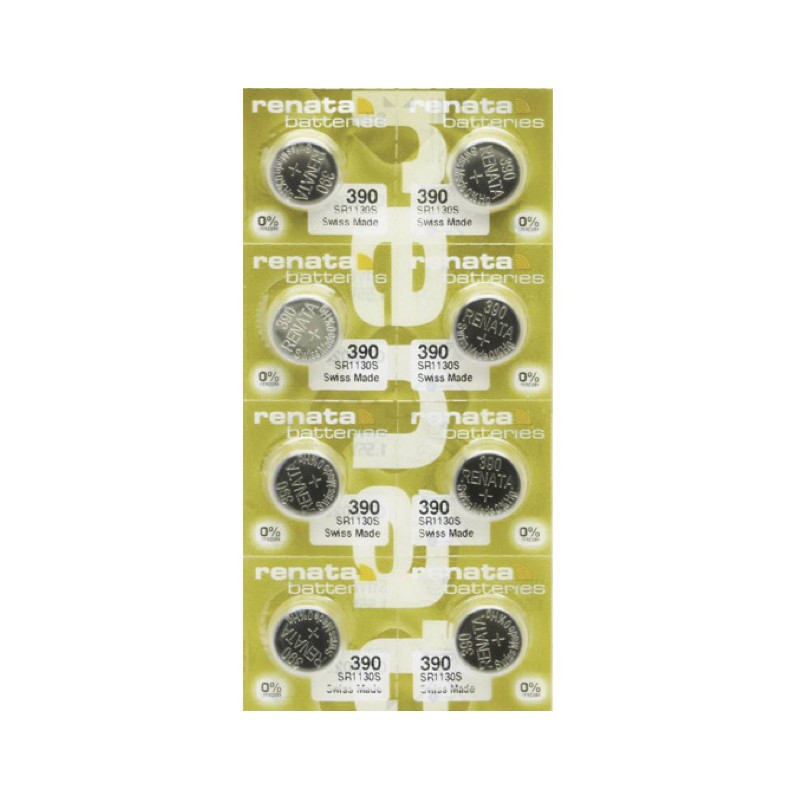 8 Pile 390 doré-MF oxyde d'argent Renata 80 mAh | Leroy Merlin