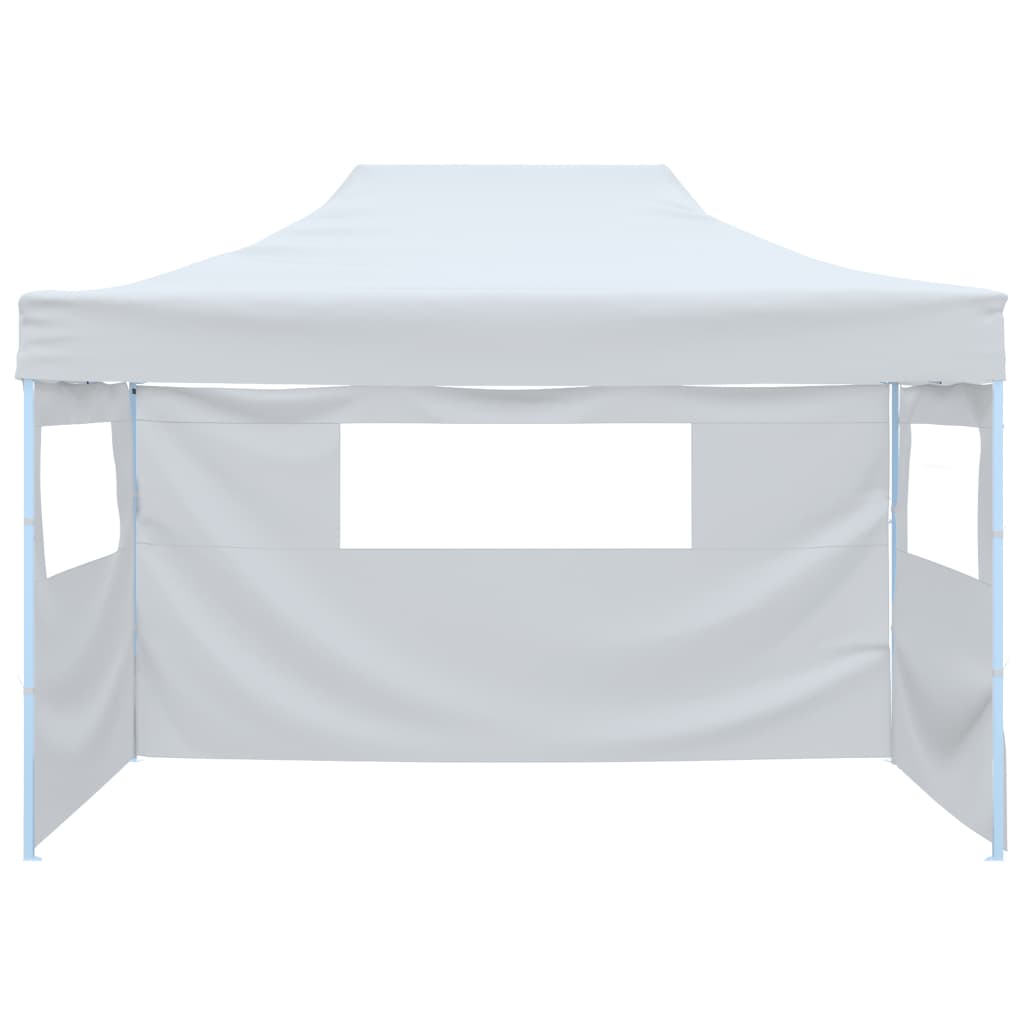 Tente pliante professionnelle 3 parois acier blanc 3x4 m - COMFORTXL ...